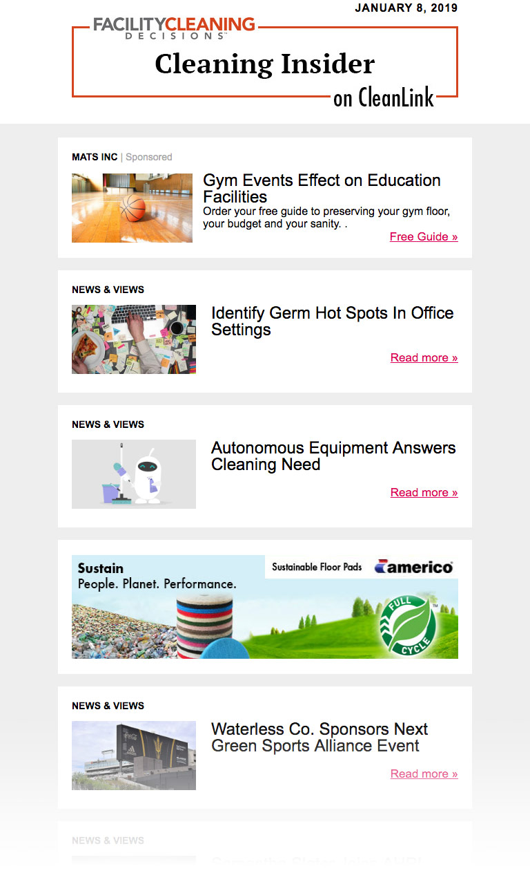 CleanLink Email Newsletters - Email Marketing to the Professional ...