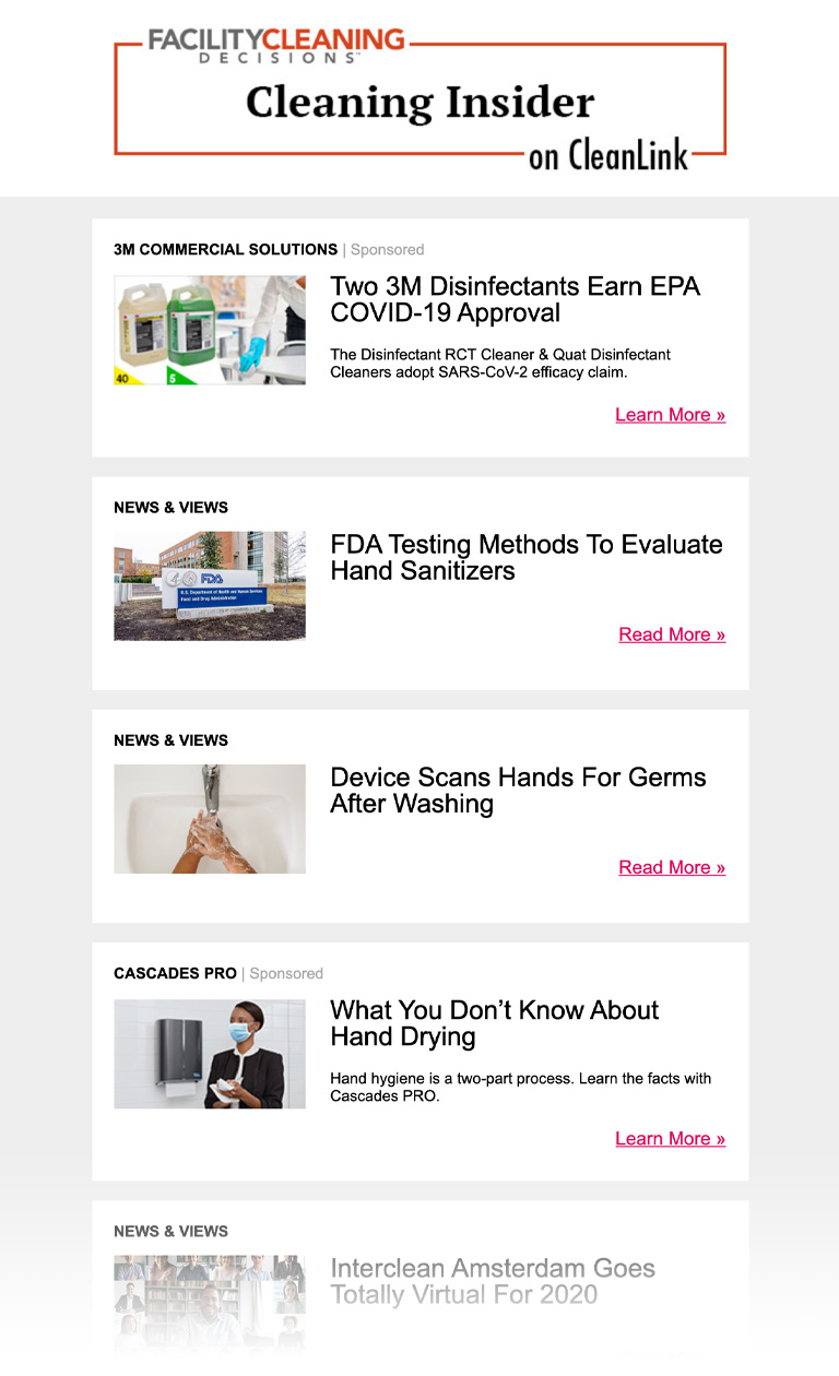 CleanLink Email Newsletters - Email Marketing to the Professional ...